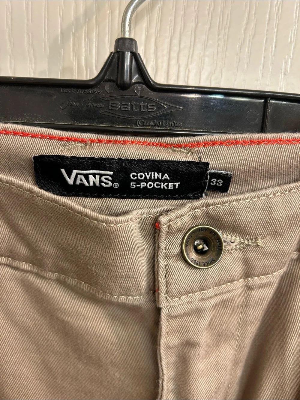 Vans | Pants | Vans Covina 5pocket Pants In Beige 33 | Poshmark